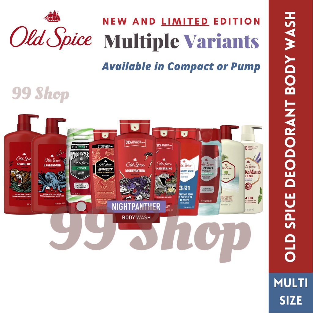 Old Spice Deodorant/Body Wash Multiple Size | Shopee Singapore