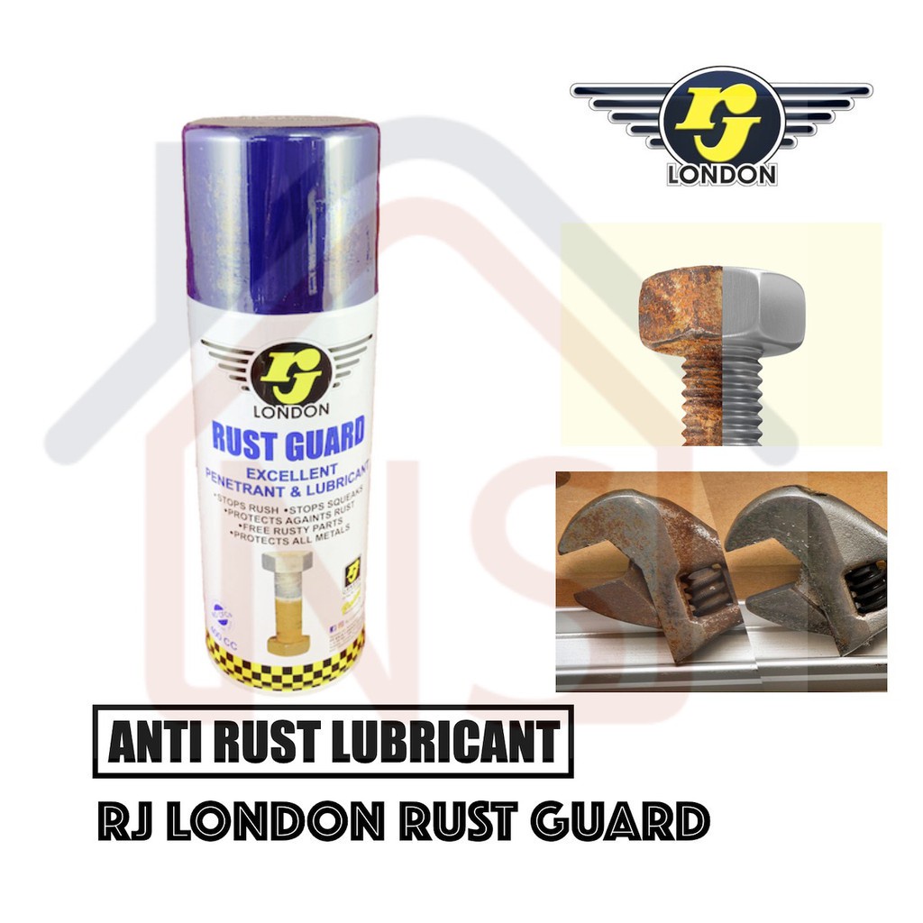 RJ London Anti Rust Aerosol Spray/ Rust Guard / Rust Remover/ Rust ...