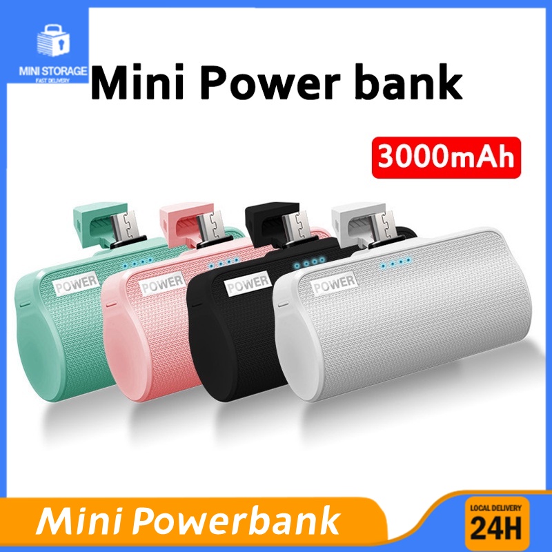 PowerBank mini Powerbank Power Bank3000 Mah | Shopee Singapore