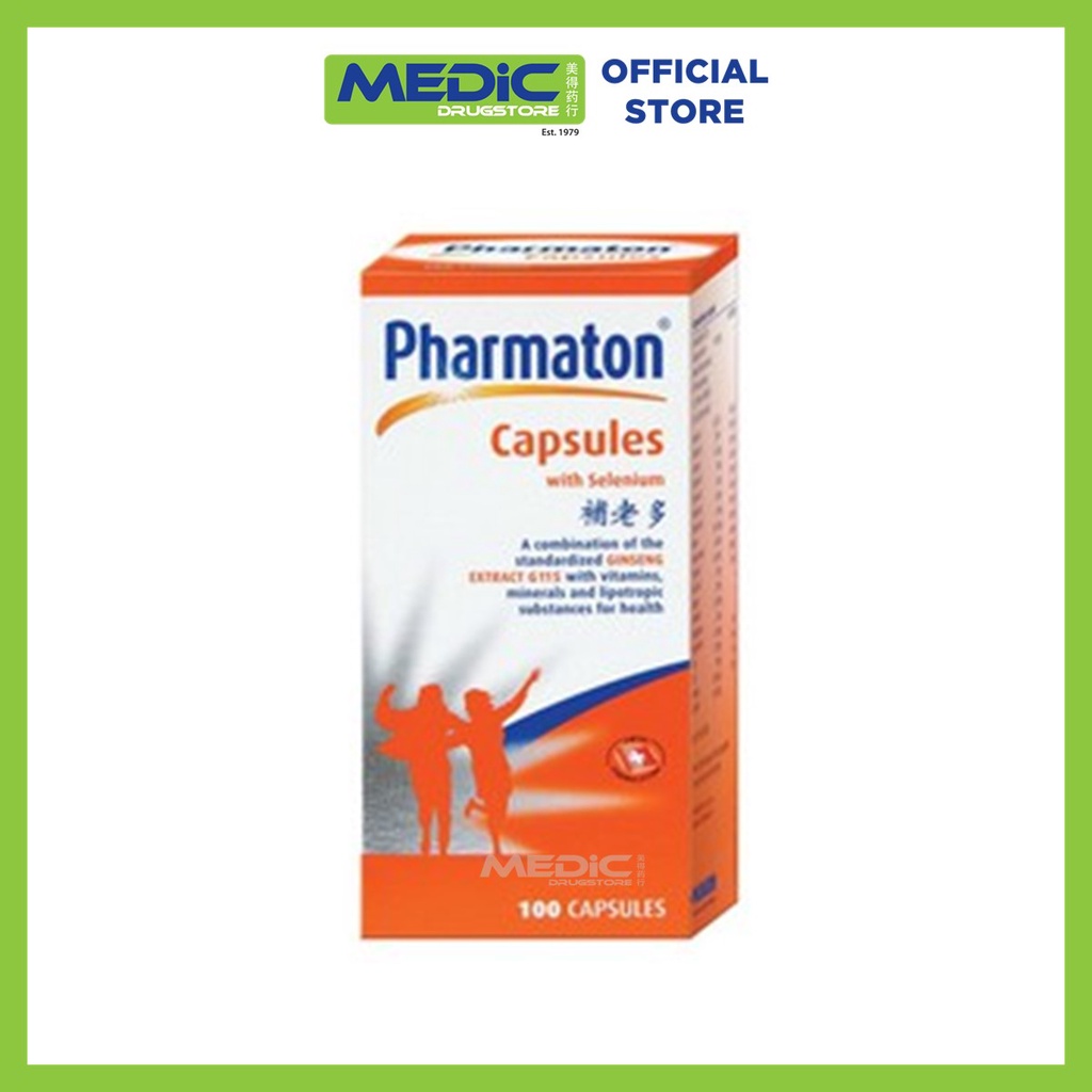 Pharmaton Capsules With Selenium 100S - By Medic Drugstore | Shopee ...