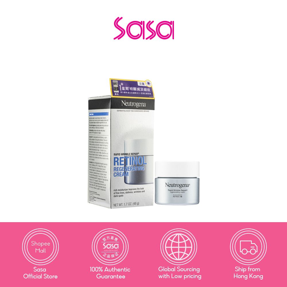 Neutrogena Rapid Wrinkle Repair® Regenerating Cream (48g) | Shopee ...