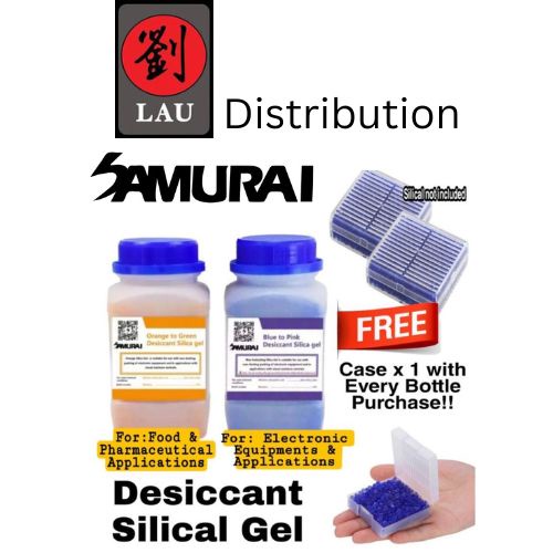 Samurai Dry Box Desicant Silica Gel Bottle (500G) - Blue/Orange | Shopee Singapore