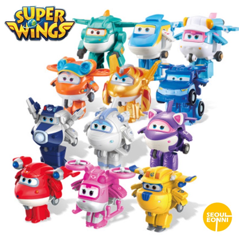 [Super Wings] MINI Super Wings Toys Action Figure Robot Transformation ...