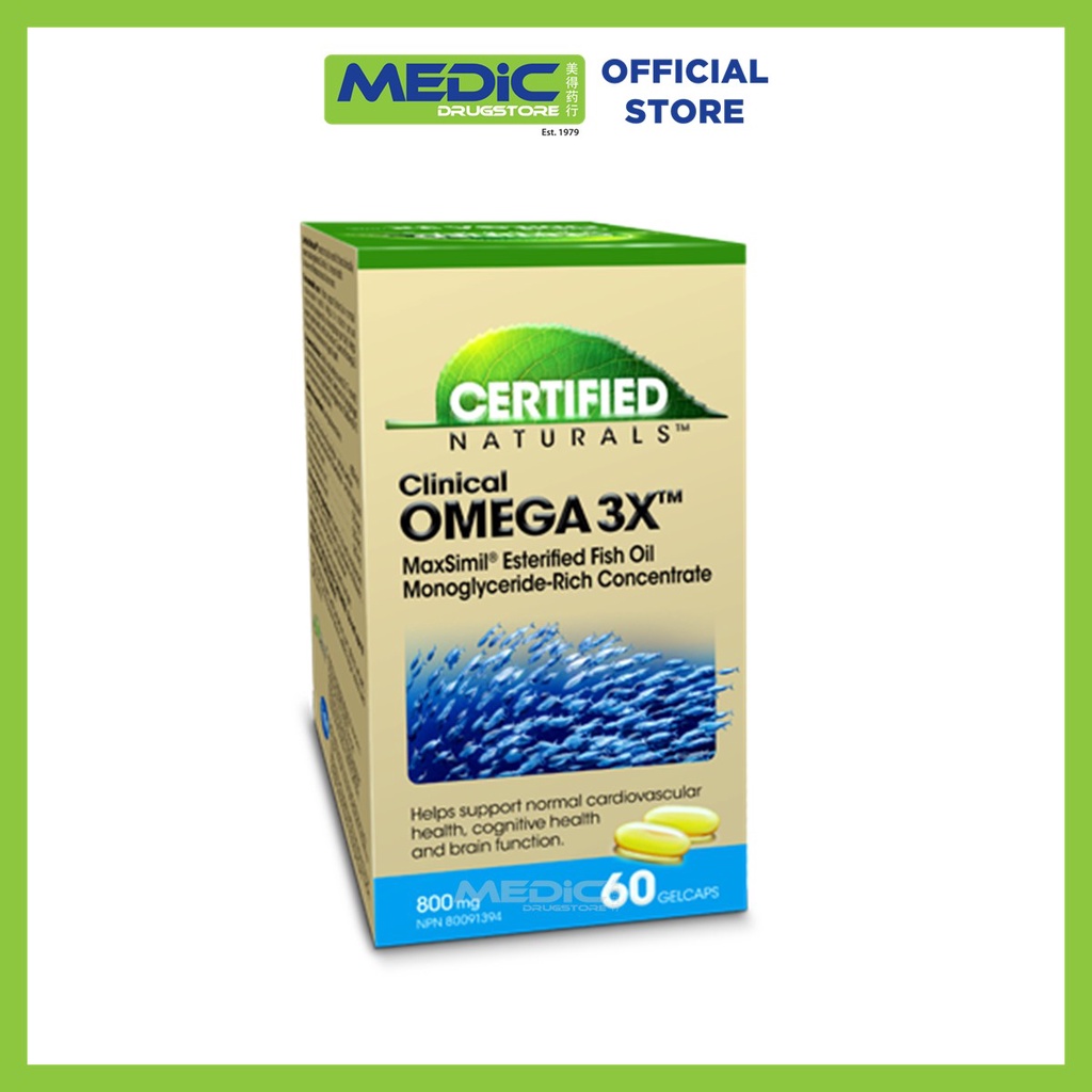 Certified Naturals Omega 3x Capsules 60s | Shopee Singapore
