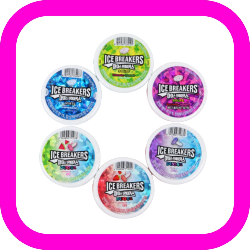 [Lotte] Ice Breakers SugarFree Mints Candy 5 Flavors / Grape ...