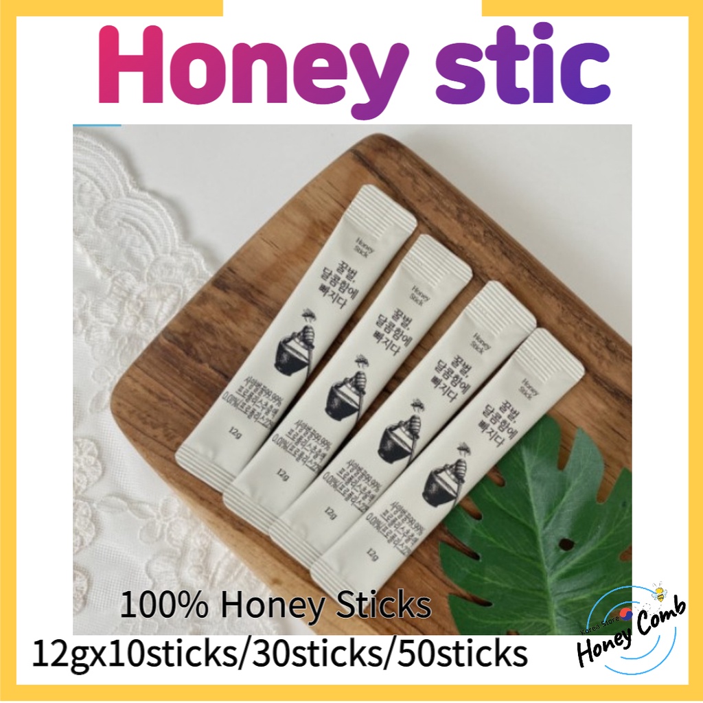 [honey stick]Korean Honey 100% Honey Sticks 12gx10sticks/30sticks ...