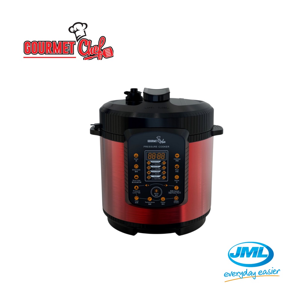 [JML Official] Gourmet Chef 14-in-1 Pressure Cooker | 14 Preset Cooking ...