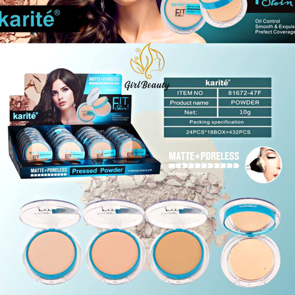 KARITE FIT SKIN MATTE + PORELESS COMPACT POWDER 10G (1PCS) | Shopee ...