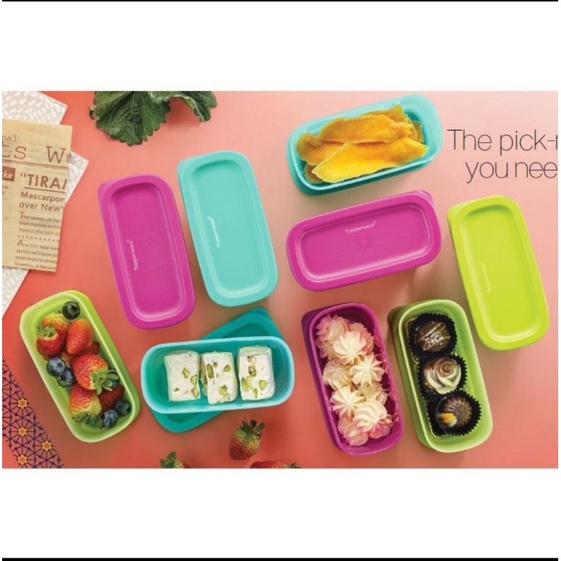 Tupperware cubix mini rectangular food storage 250ml | Shopee Singapore