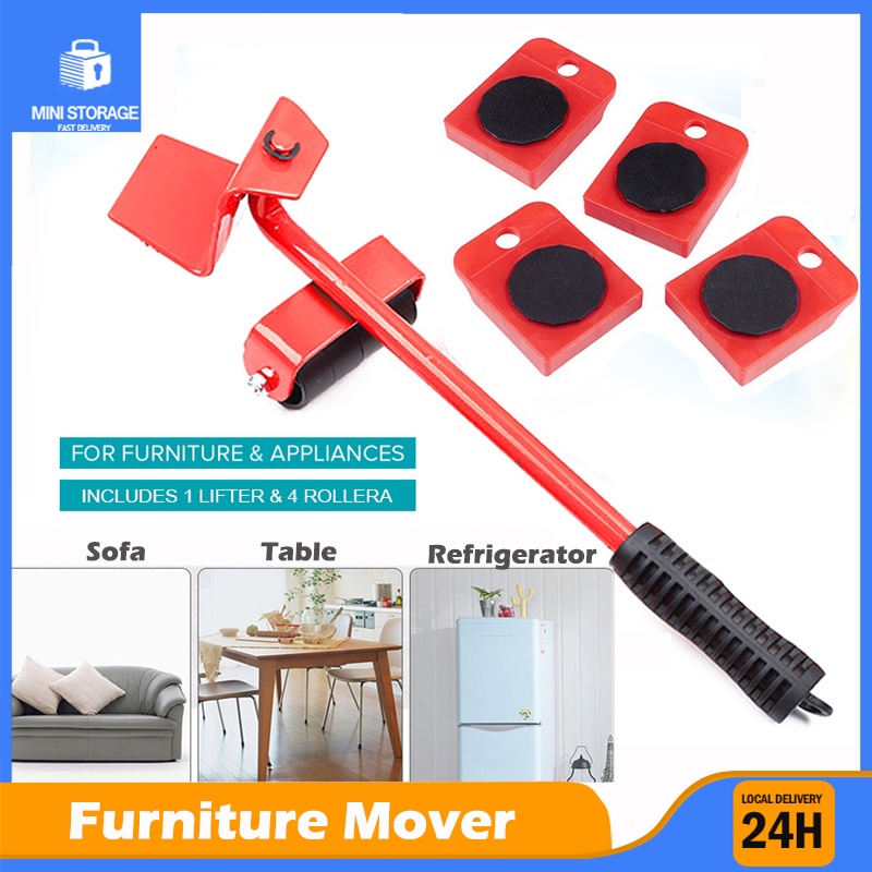 【SG stock】Furniture Moving Heavy Tool For Furniture wheels with lifter ...