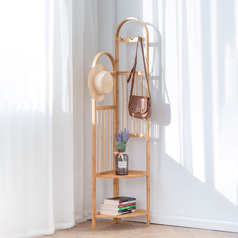 New clothes rack bedroom wall corner floor hanger room entrance corner ...