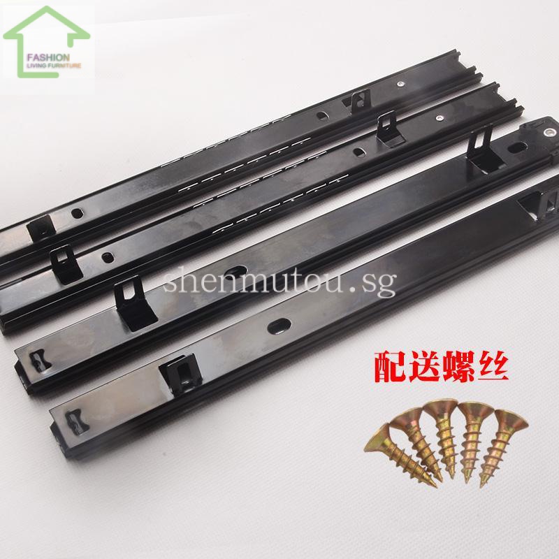 Thickened Computer Desk Keyboard Slide Rail 28cm Guide Rail Bottom ...