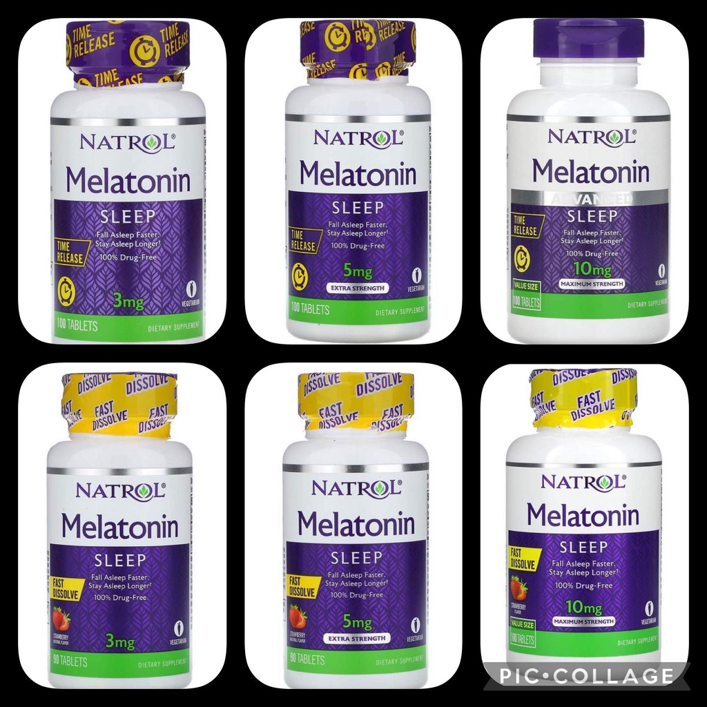 Natrol Melatonin Sleep Supplement ( 3mg / 5mg / 10mg ) | Shopee Singapore