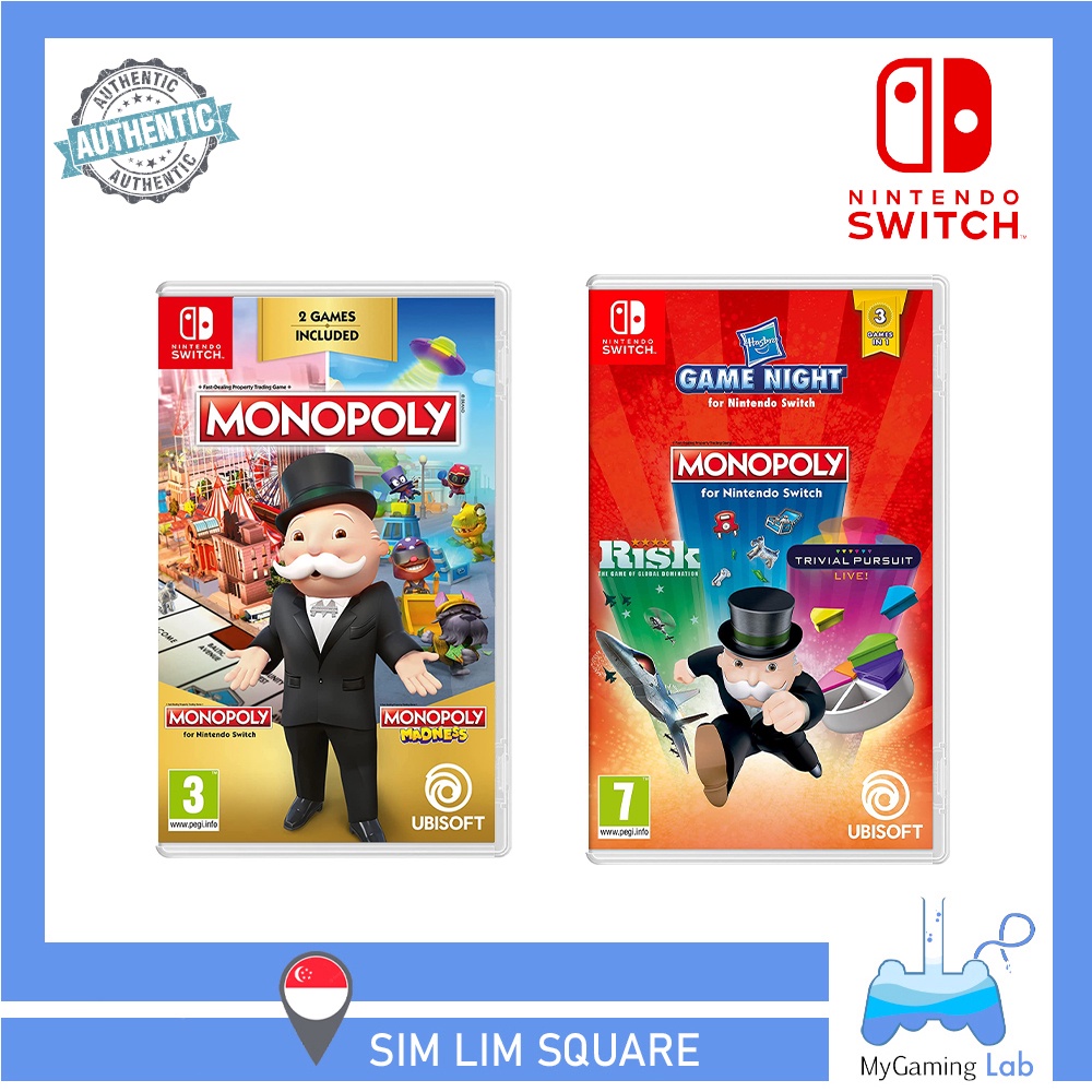 [SG] Nintendo Switch Game Monopoly + Monopoly Madness / Hasbro Game ...