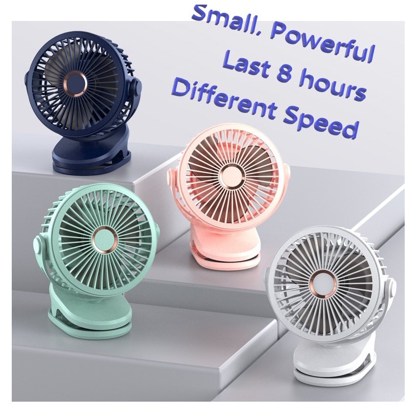 Stroller Fan Clip Fan Portable Fan Strong Wind USB Fan | Shopee Singapore
