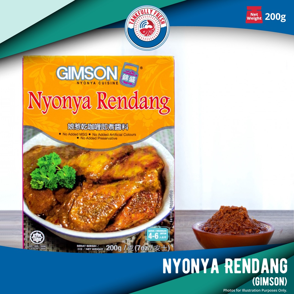 GIMSON Nyonya Rendang Sauce For Cooking (200g) | Shopee Singapore