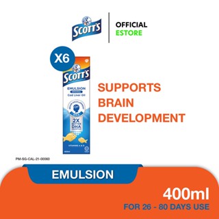 SCOTT'S Emulsion Cod Liver Oil with Omega 3 Fatty Acid DHA for Children ...