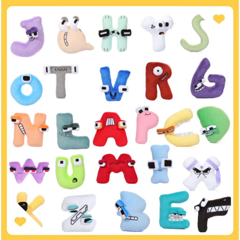 26 Alphabet Plush Toy, Alphabets Alphabet Lore Stuffed Doll Preschool ...