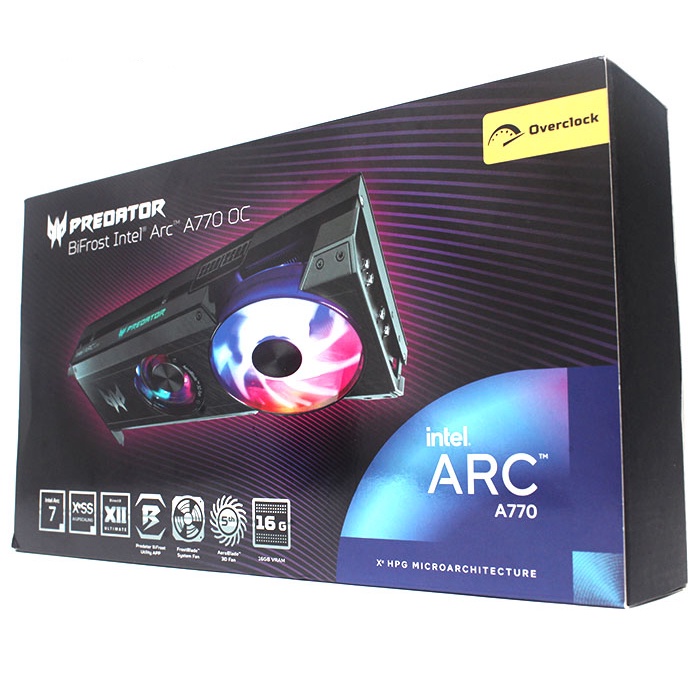 5Cgo Acer Predator BiFrost Intel Arc A770 OC 16G desktop computer ...