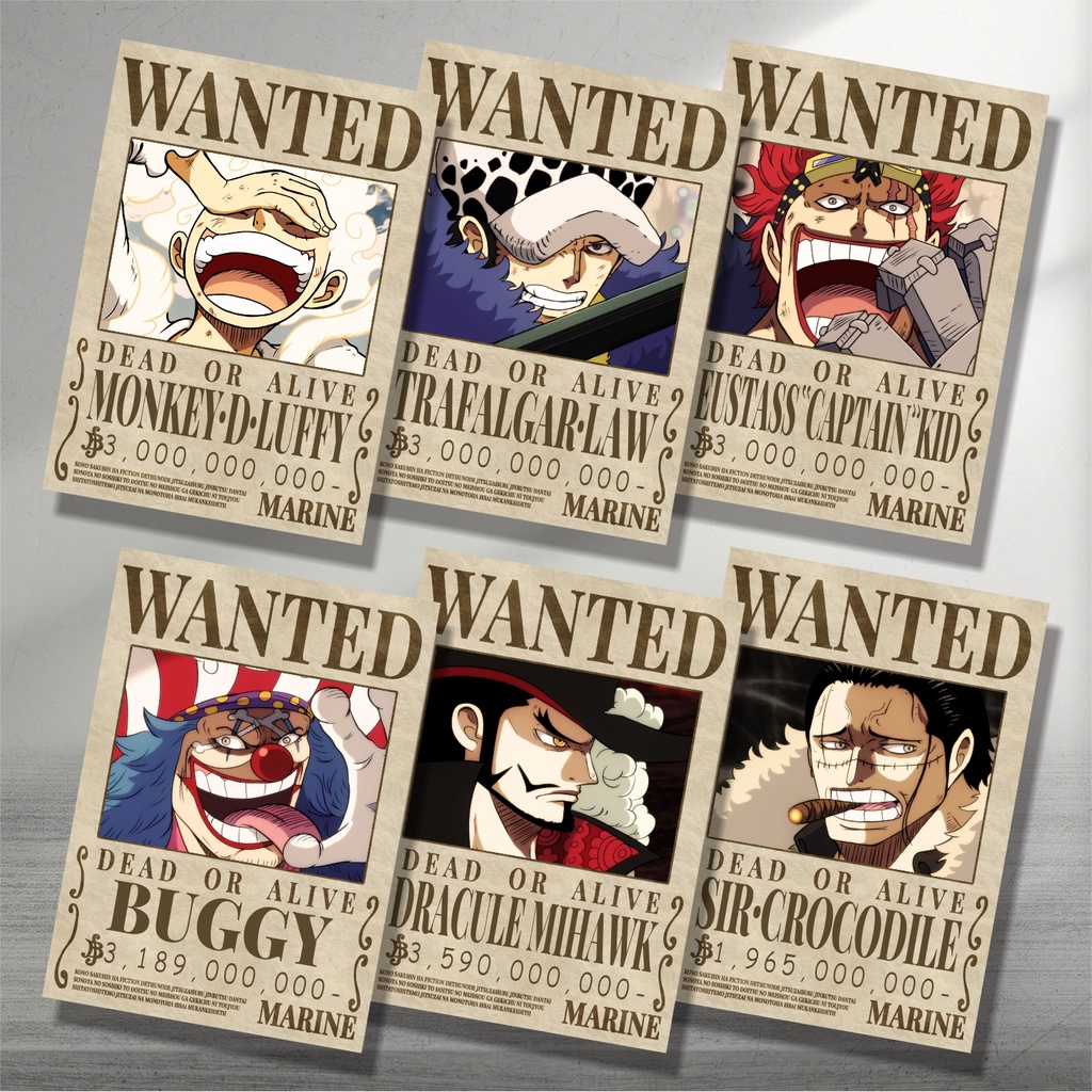 One Piece Characters Bounty