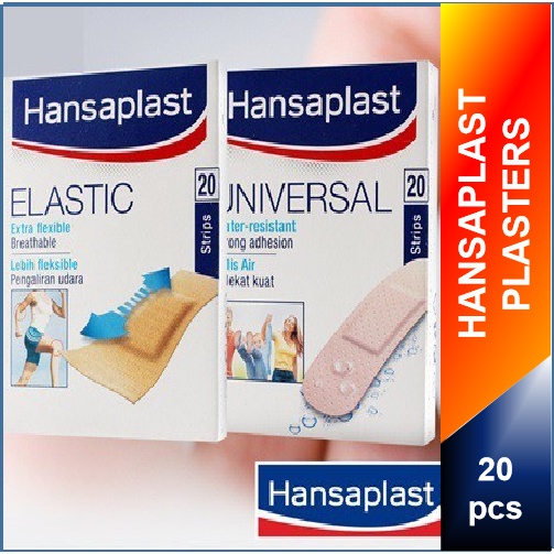 Hansaplast Plaster Universal / Elastic, 20 Strips | Shopee Singapore
