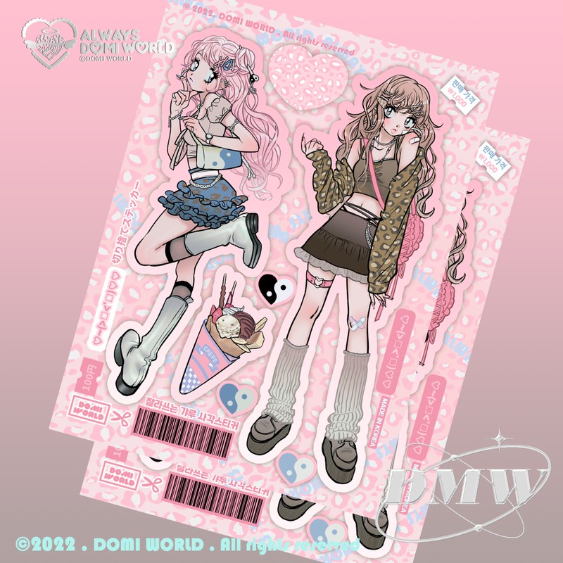 [DOMI WORLD] Gyaru, Cut-And-Cut Stickers | Shopee Singapore