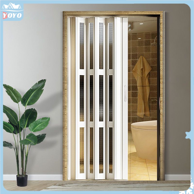 PVC free installation folding door free perforation kitchen living room ...
