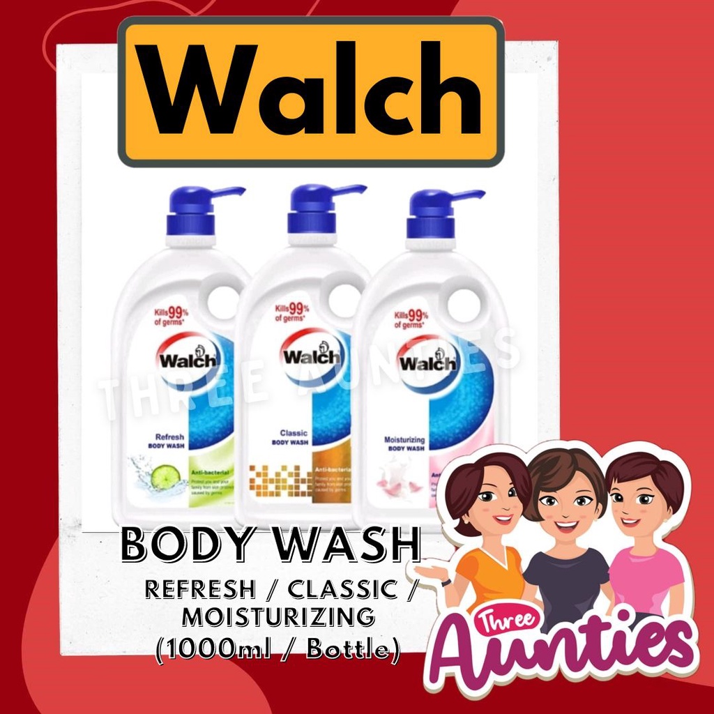 Walch Antibacterial Body Wash 1L | Shopee Singapore