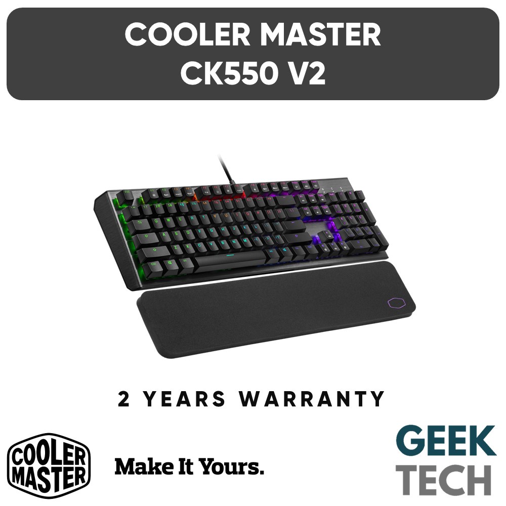COOLER MASTER CK550 V2 Gaming RGB Mechanical Keyboard - On-the-fly ...