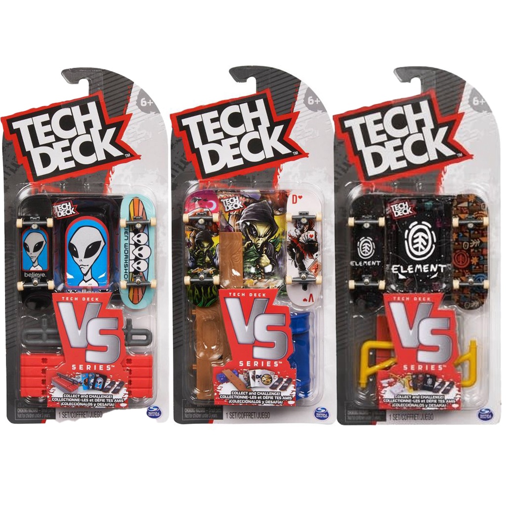 Tech Deck - VS Series - Alien Workshop / DGK / Element / Blind / Santa Cruz / Toy Machine ...