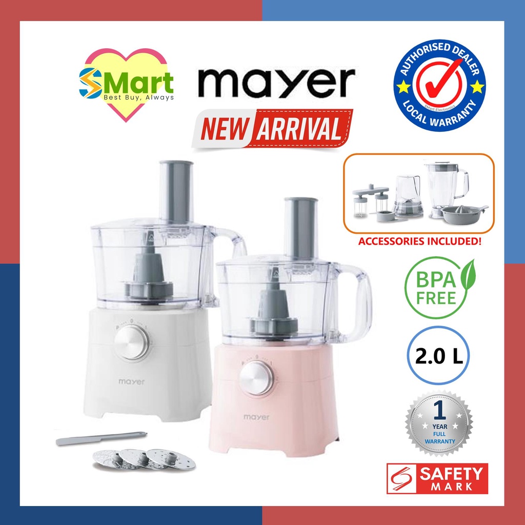 Mayer 2L Multi Functional Food Processor [MMFP402] | Shopee Singapore