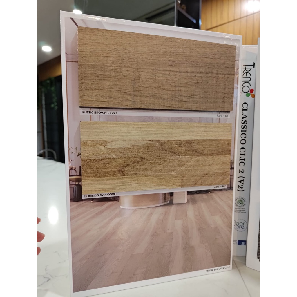 SG Seller Premium Vinyl flooring 5mm Thickness Trenco Click System LVT ...