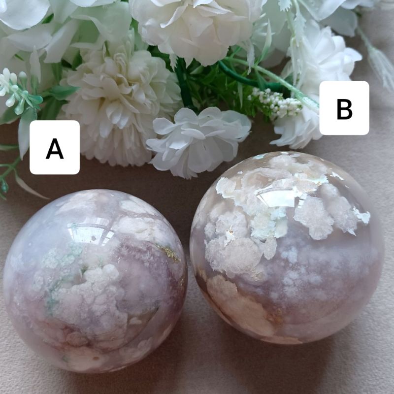 [SG INSTOCK] Sweet Lilac Flower Agate Spheres (Calla Crystals) | Shopee ...