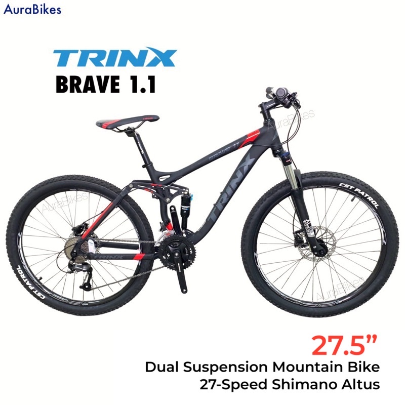 TRINX Brave 1.1 Dual Suspension Mountain Bike | Shopee Singapore