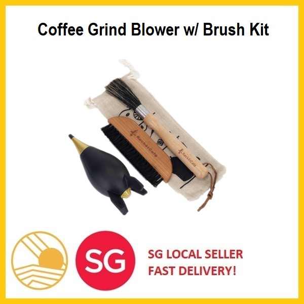 Coffee Grind Blower, with barista counter brush kit set, dust espresso ...