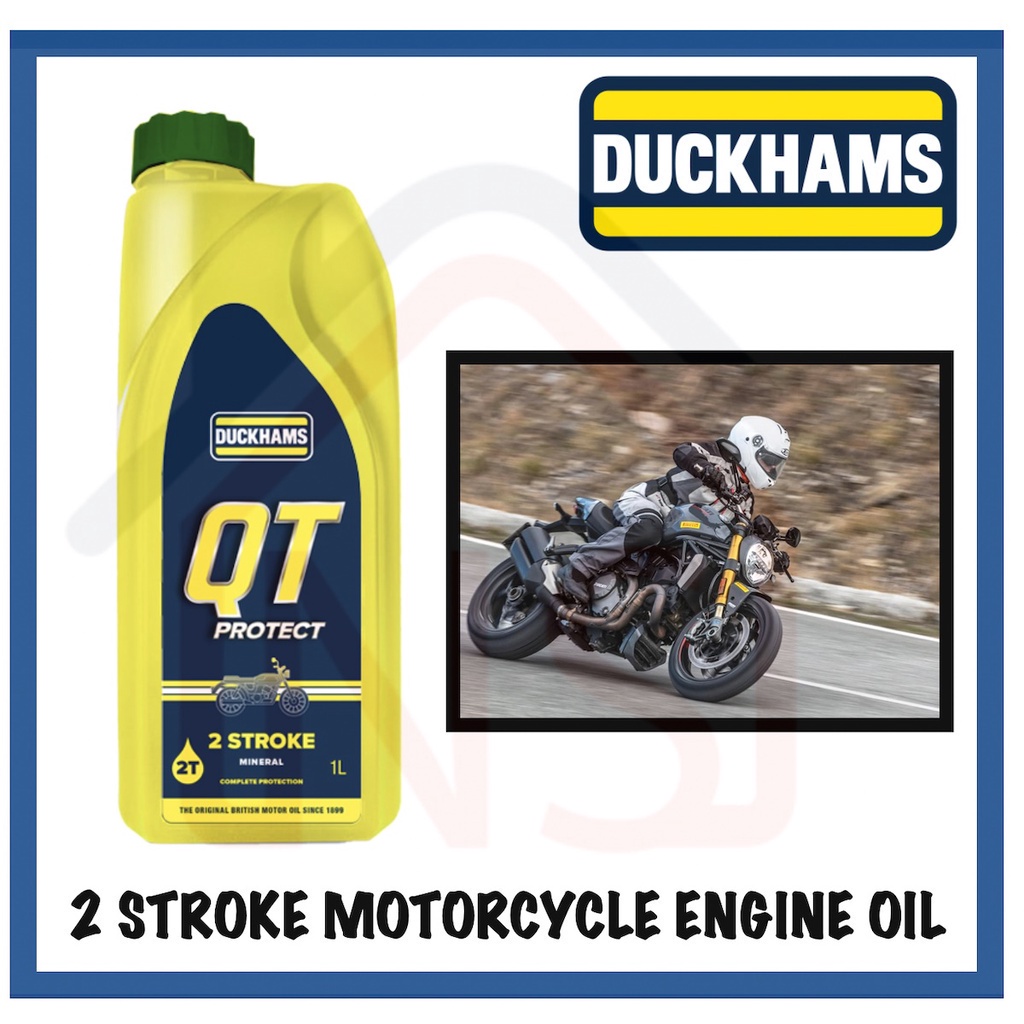 DUCKHAMS QT Protect 2 Stroke FB Motorcycle Engine Oil 2T 1L | Shopee ...
