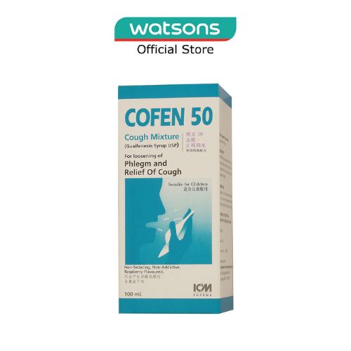 ICM Cofen 50 Cough Mixture (For Loosening Of Phlegm And Relief Of Wet ...
