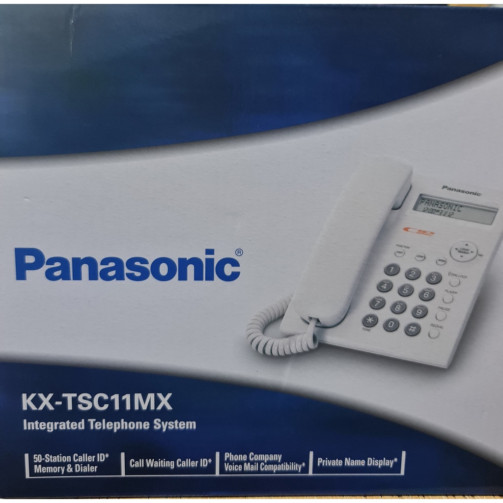Panasonic KX-TSC11MX Corded Telephone WHITE/BLACK | Shopee Singapore