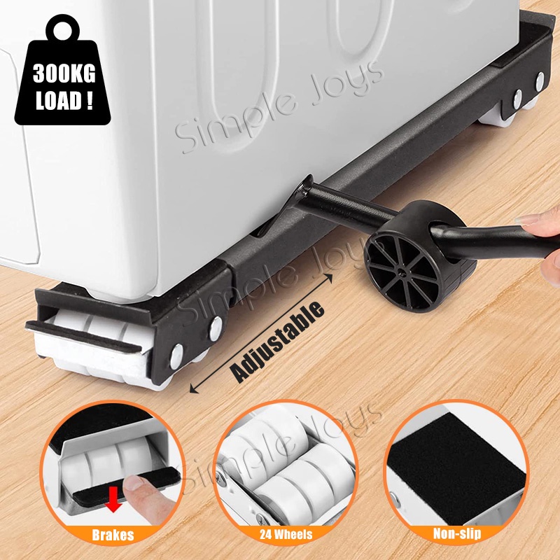 Washing Machine Base Stand Rack With Wheels Fridge Roller Holder ...