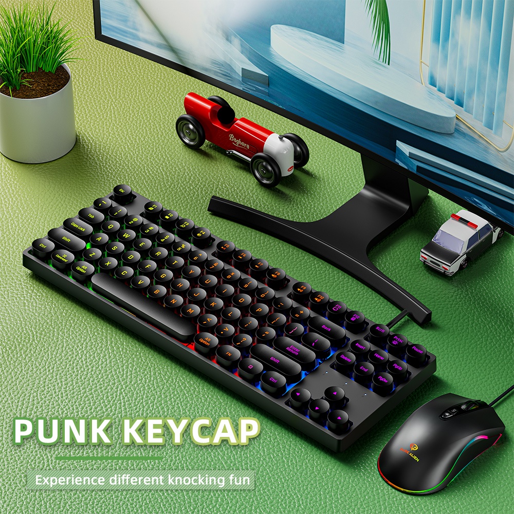 Dark Alien Keyboard and Leaven Mouse (Wired Keyboard and Wired Mouse ...