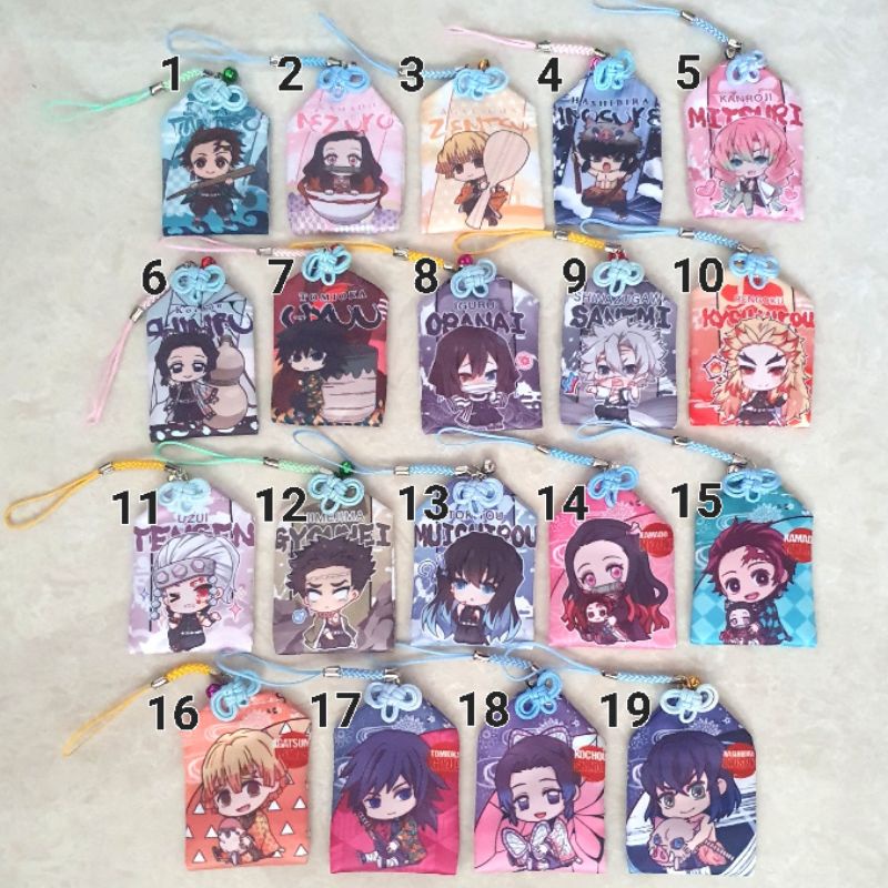 Anime Demon Slayer Tanjiro Nezuko Inosuke Zenitsu Mitsuri Rengoku ...