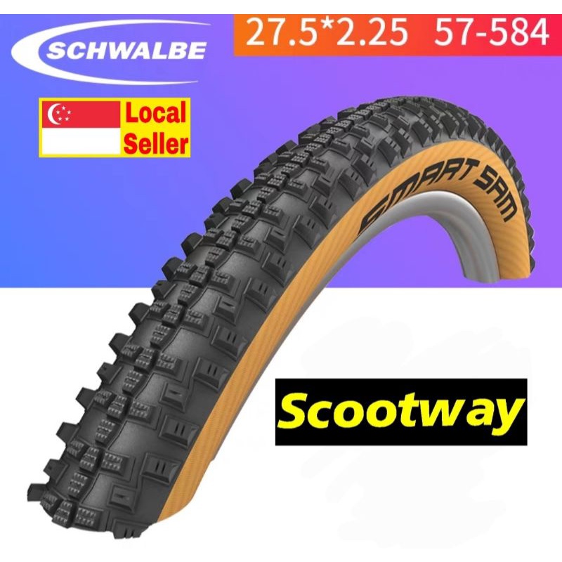 Schwalbe Smart Sam 27.5x2.25(57-584) Performance ADDIX MTB Wire Bead ...