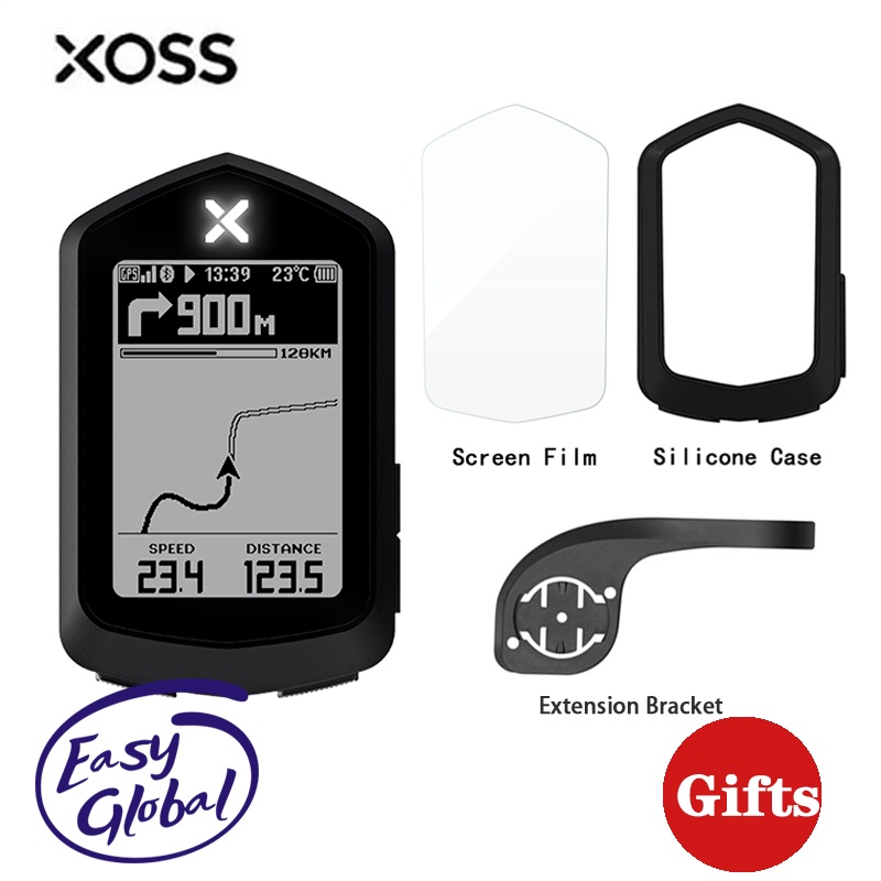 XOSS NAV GPS Bike Computer Wireless Bluetooth ANT+ Bicycle Speedometer ...
