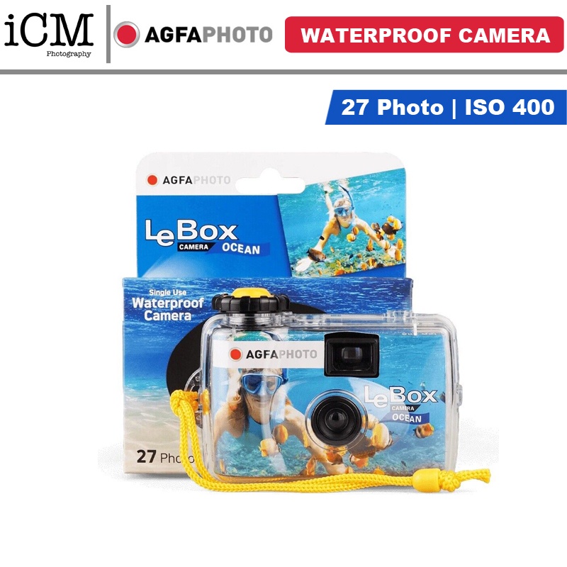 AgfaPhoto LeBox Ocean Waterproof 35mm 135 Camera (27 Exposures) | Shopee Singapore