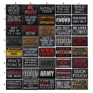 New Design Unique Patch YES I DO BITE Velcro Patch English Series 3D ...