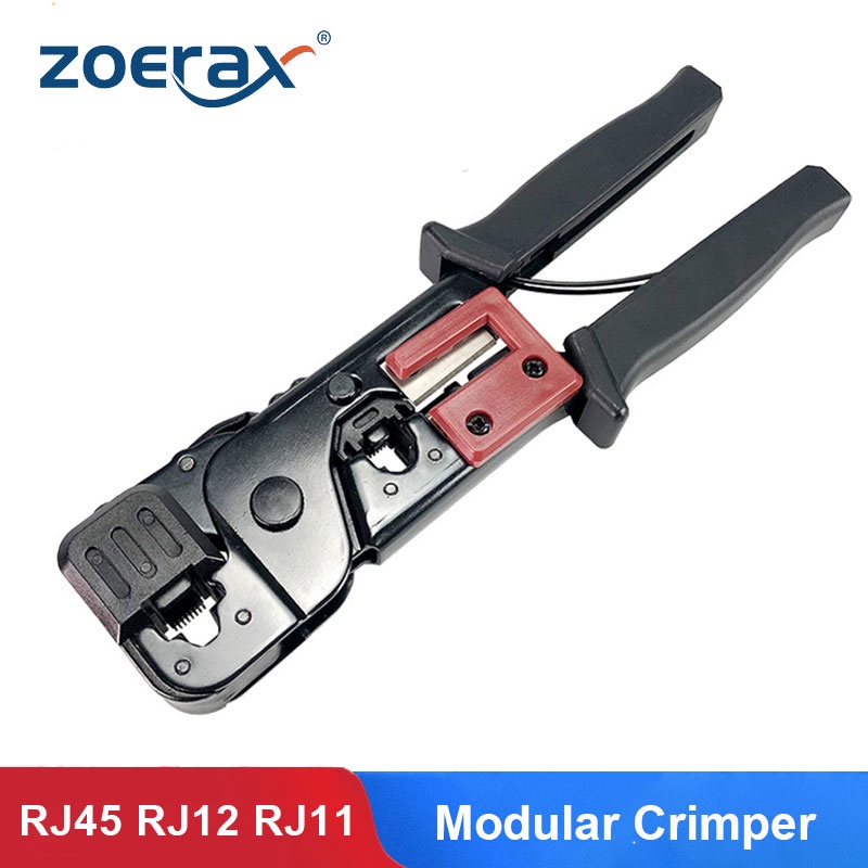 ZoeRax [RJ45 RJ12 RJ11 Modular Crimper] for 8P 6P 4P Network Connectors ...