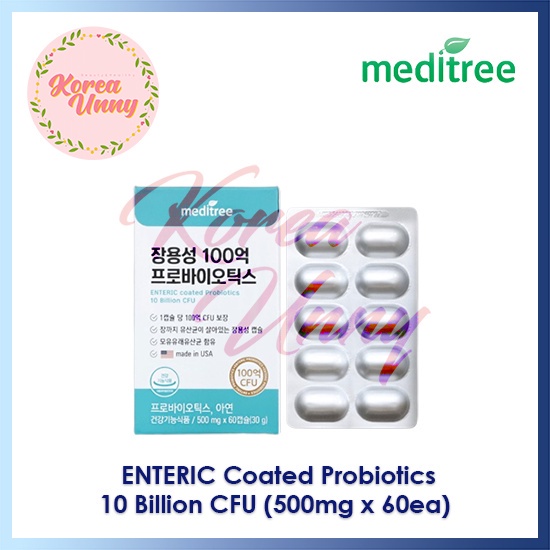 Meditree ENTERIC Coated Probiotics 10 Billion CFU(500mg x 60ea ...