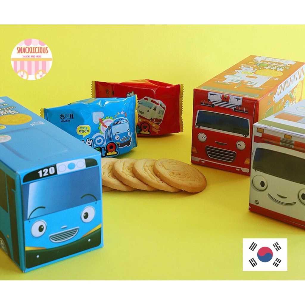 KOREA IMPORT-HAITAI TAYO LITTLE BUS BISCUIT Haitayo Biscuits 140G ...