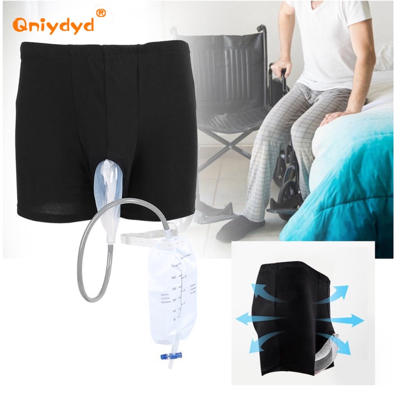 Upgraded version of men's urine leg bag silicone catheter urine ...