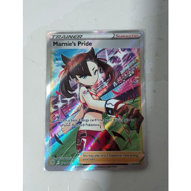 Pokemon marnie pride full art trainer supporter brilliant stars card ...